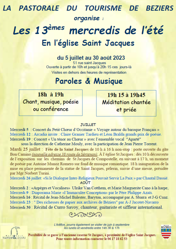 Les 13 èmes mercredis de l'été